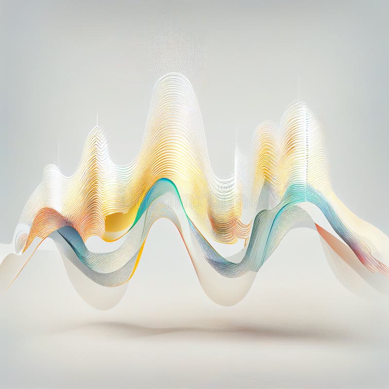 Sound Wave Abstract Vector Background Stock Illustration - Illustration ...
