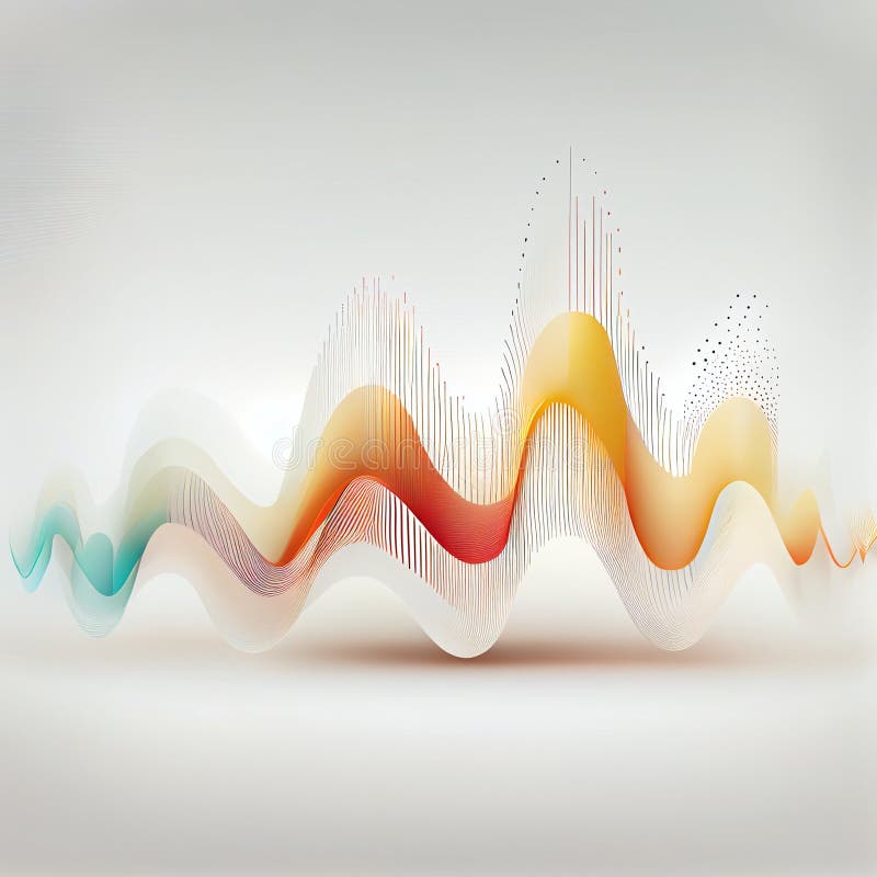 Sound Wave Abstract Vector Background Stock Illustration - Illustration ...
