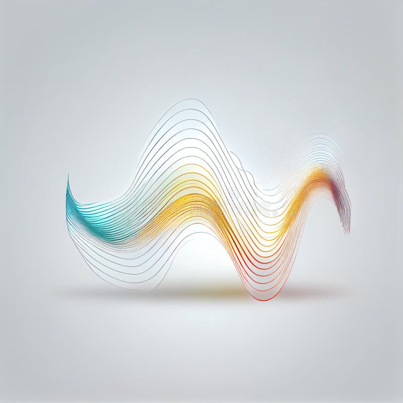 Sound Wave Abstract Vector Background Stock Illustration - Illustration ...