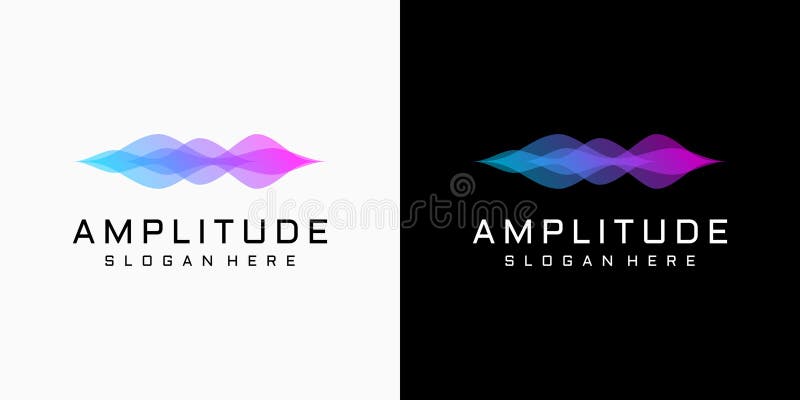 Sound wave. Amplitude wave stock vector. Illustration of curve - 319564300