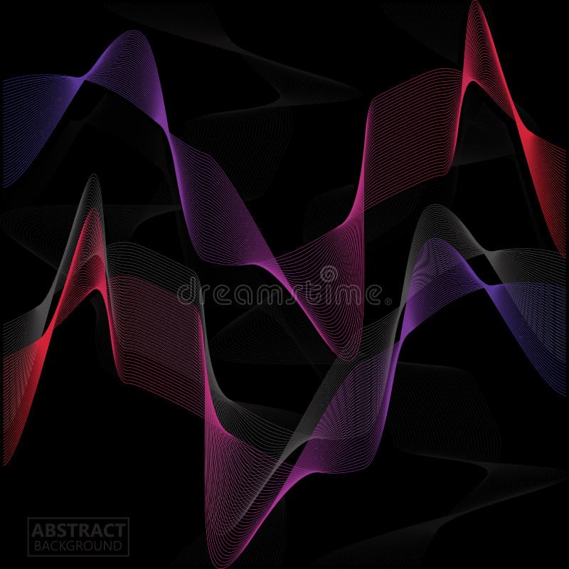 Sound Wave Background Design, Ultrasonic Gradient Wallpaper ...