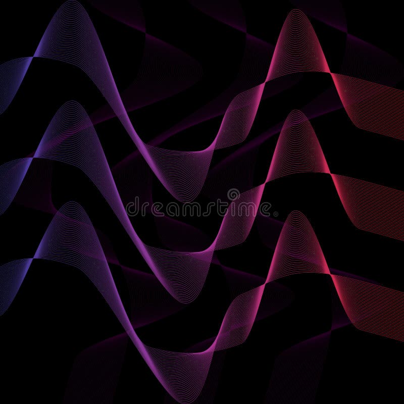 Sound Wave Background Design, Ultrasonic Gradient Wallpaper ...