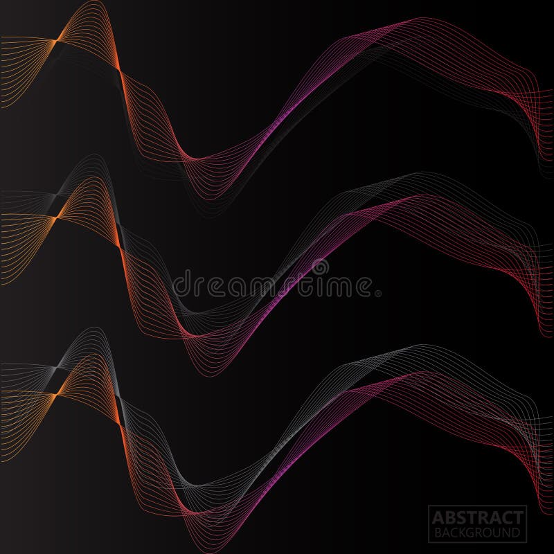 Sound Wave Background Design, Ultrasonic Gradient Wallpaper ...