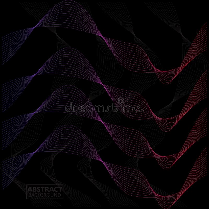 Sound Wave Background Design, Ultrasonic Gradient Wallpaper ...
