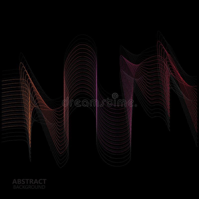 Sound Wave Background Design, Ultrasonic Gradient Wallpaper ...