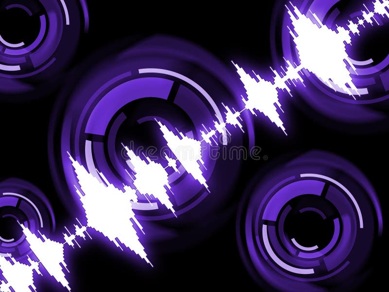 Sound Wave Background Shows Sound Technology or Audio Graphic Stock ...