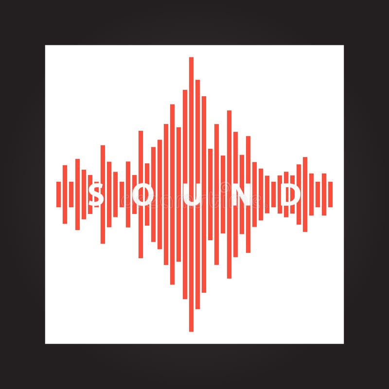 Sound Wave Beats Vector Flat Illustration Stock Vector - Illustration ...