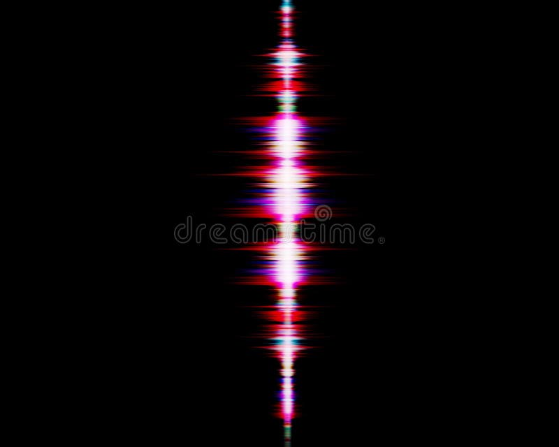 Sound Wave on Black Background Stock Illustration - Illustration of ...