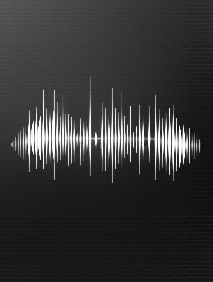 Sound Wave Black Background Stock Image - Image of amplitude, dark ...