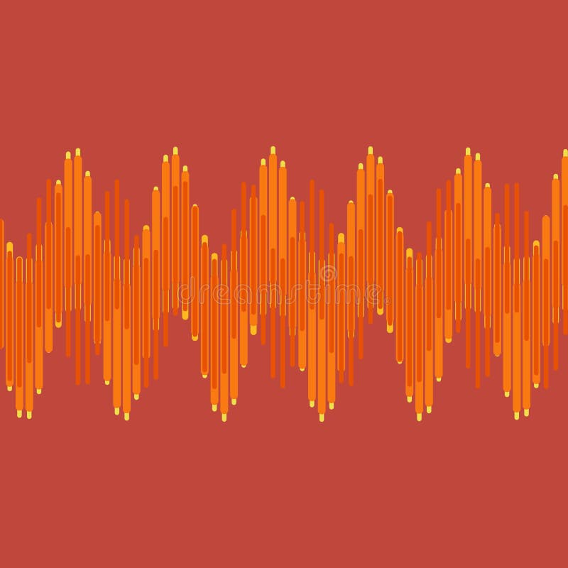 Sound Wave on a Black HUD Graphics Chart or Waveform of Multicolored ...