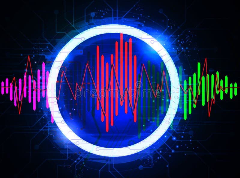 Sound Wave Concept in the Form of Artificial Intelligence Stock ...
