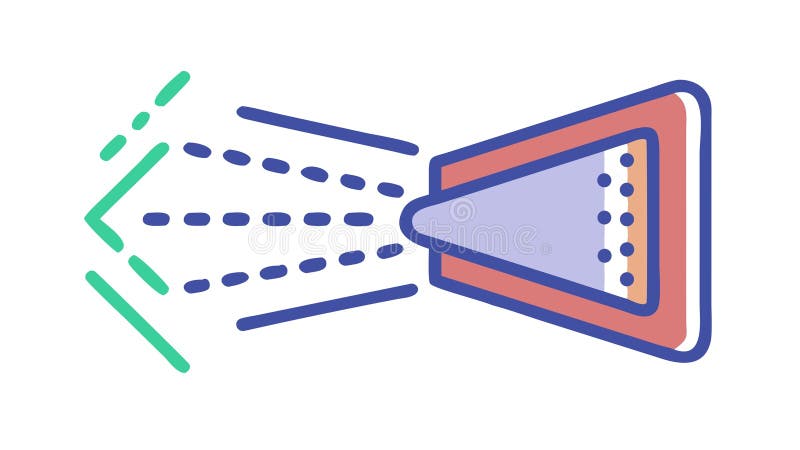 Sound Wave Cone Effect. Audio Projection, Communication. Vector Design ...