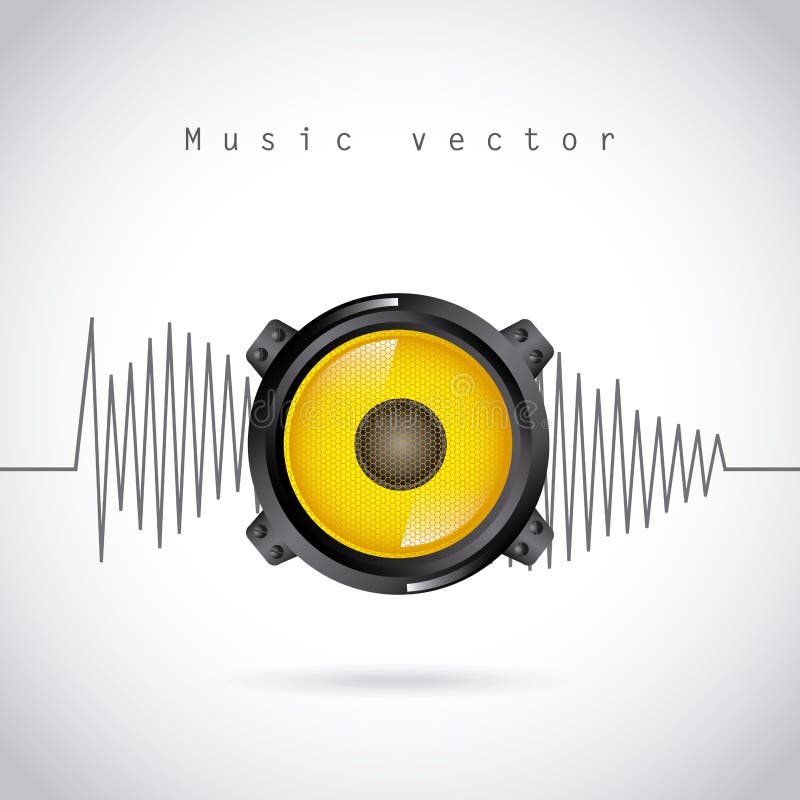 Music Cover with Waveform As a Vinyl Grooves Stock Vector ...