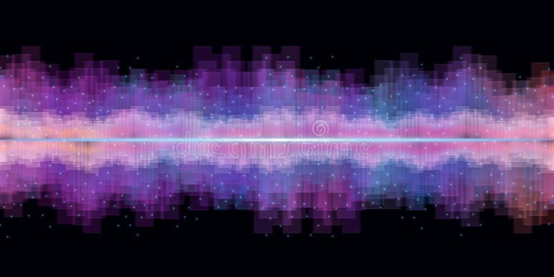Sound Wave Equalizer Sound Effect DJ 3D Illustration Stock Illustration ...