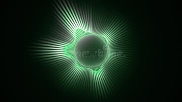Sound Wave Equalizer. Loopable Green Colored VJ Motion Graphics, Audio Vu Meter Spectrum ...