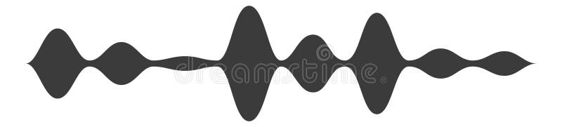 Sound Wave Form. Audio Frequency Curved Shape Stock Vector ...