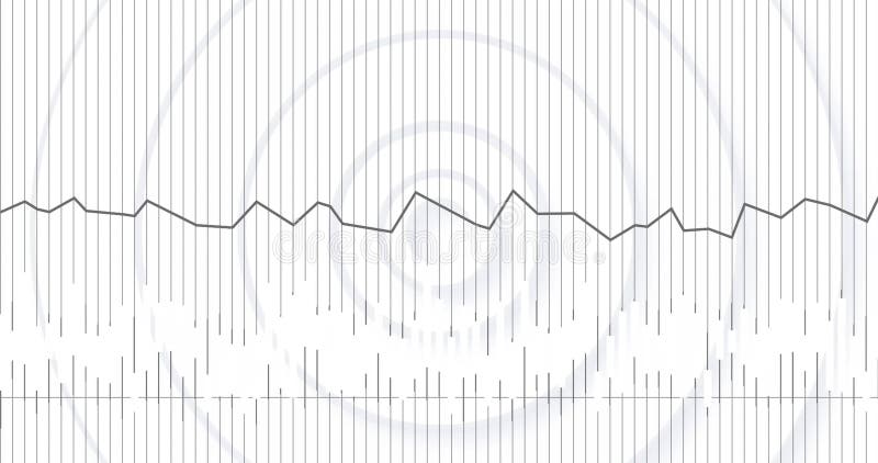 Sound Wave and Frequency Lines Animation Over Concentric Circles ...