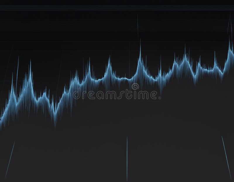 Sound Wave Graphic Against Plain Background Stock Illustration ...