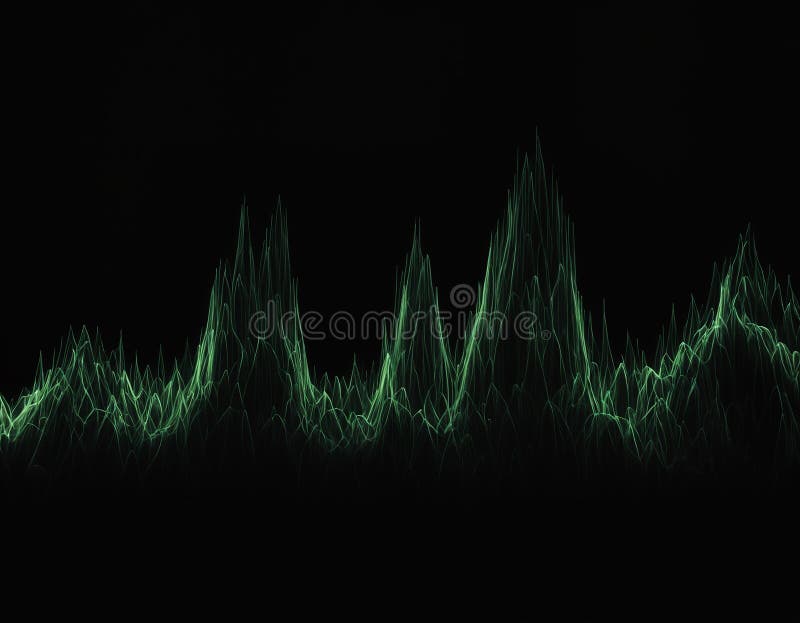 Sound Wave Graphic Against Plain Background Stock Illustration ...