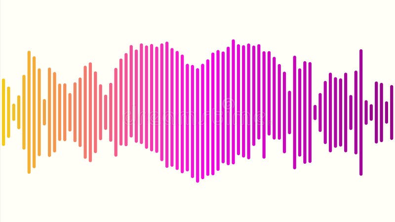 Sound Wave. Heart Shape. Music Equalizer Stock Vector - Illustration of equalizer, record: 259850623