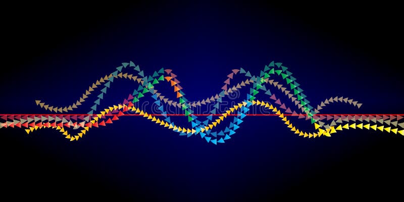 Sound Wave Icon with a Colorful Triangle Shape Stock Vector ...