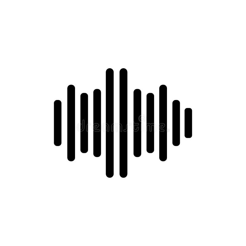 Sound Wave Icon Logo Vector Design Template Stock Illustration ...