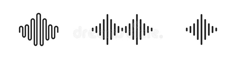 Audio line icons set stock vector. Illustration of electric - 54783845
