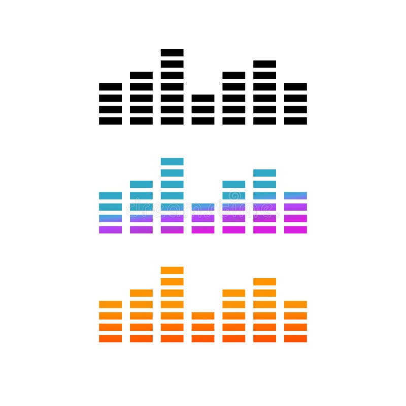 Sound Wave Icon. Simple Flat Vector Illustration Stock Vector - Illustration of vector, melody ...