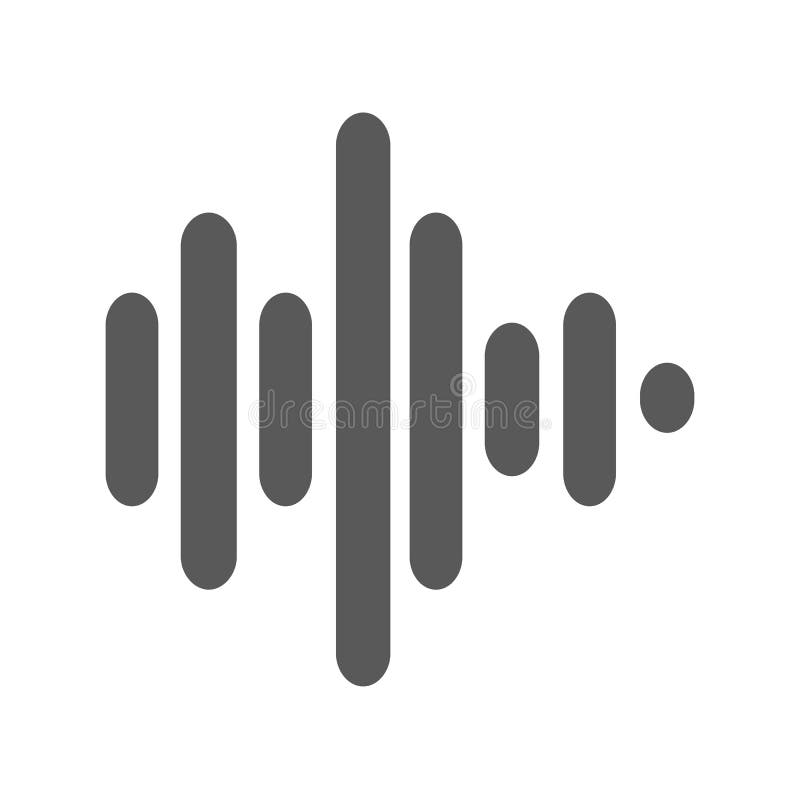 Sound wave icon simple stock illustration. Illustration of infographic ...
