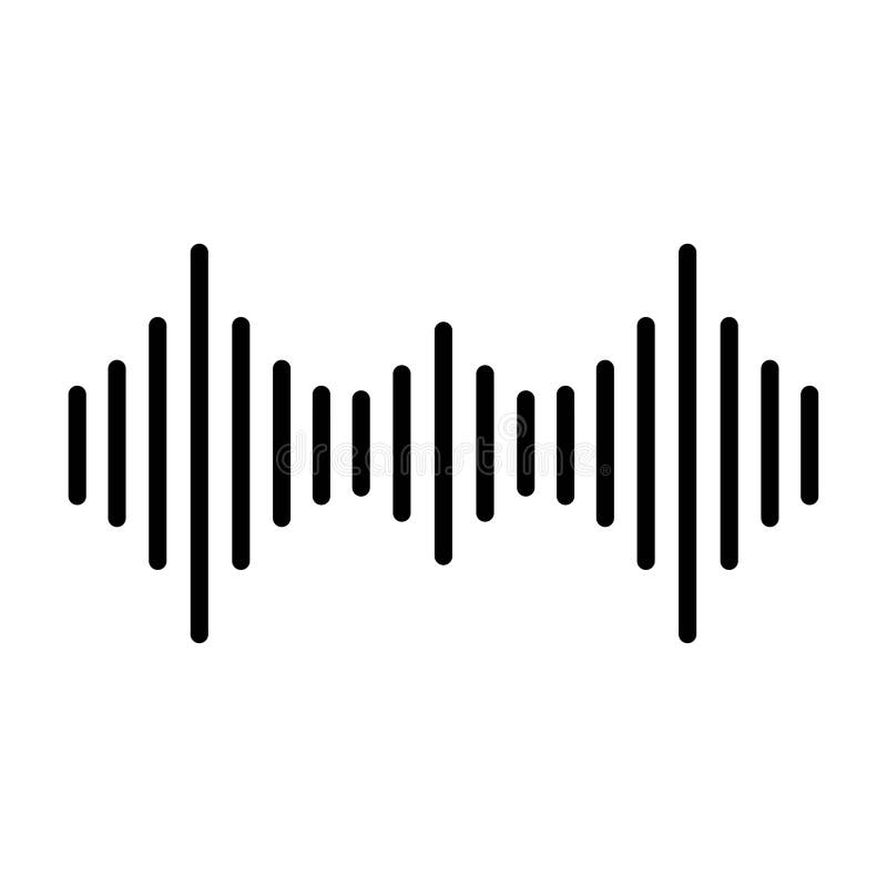 Sound Wave Icon Vector stock vector. Illustration of vector - 338504807