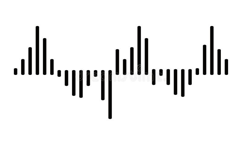 Sound Wave Icon Vector Simple Isolated on White Background Stock Vector ...