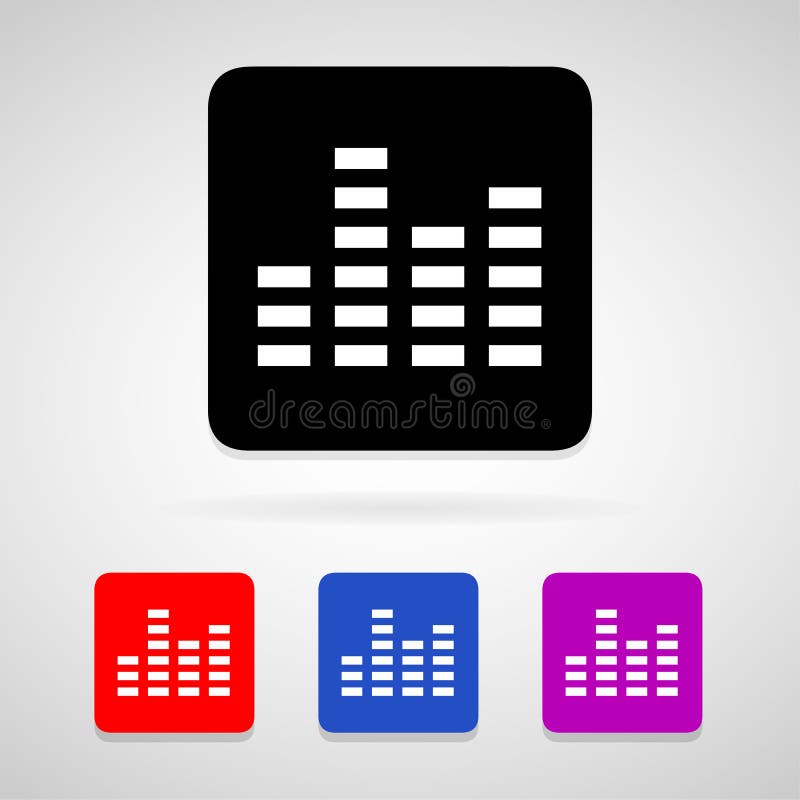 Sound Wave Icons Set Great for Any Use. Vector EPS10 Stock Vector ...