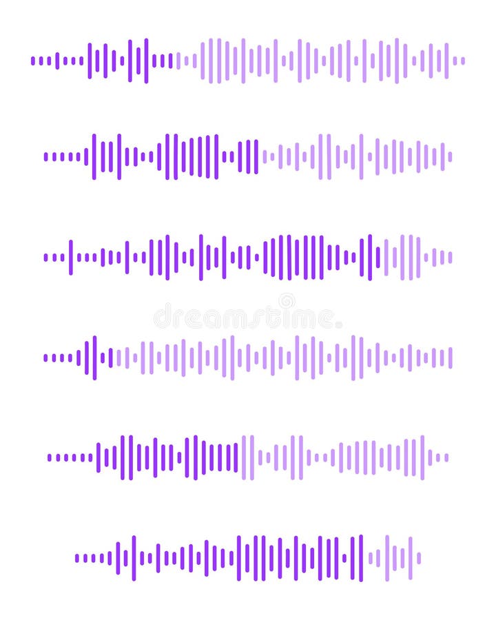 Sound Wave Icons. Voice Message Signs. Audio File Pictograms Stock ... Sound Wave Icons. Voice Message Signs. Audio File Pictograms Stock ...