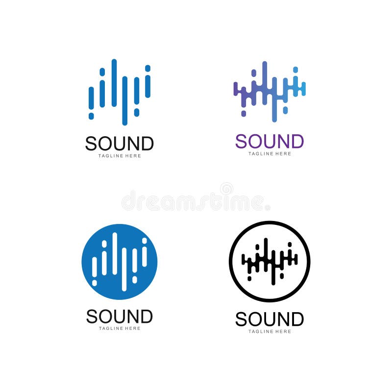 Sound Wave Ilustration Logo Vector Icon Template Stock Vector ...