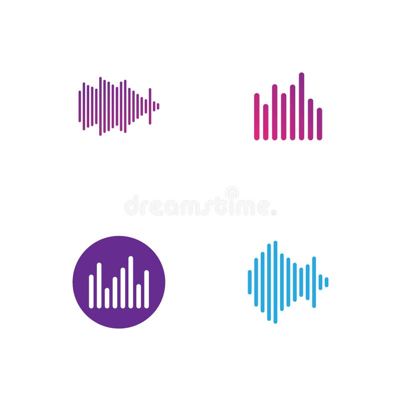 Sound Wave Ilustration Logo Vector Icon Template Stock Illustration ...