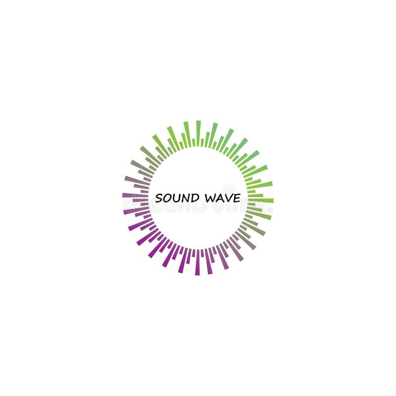 Sound Wave Ilustration Logo Vector Stock Vector - Illustration of ...