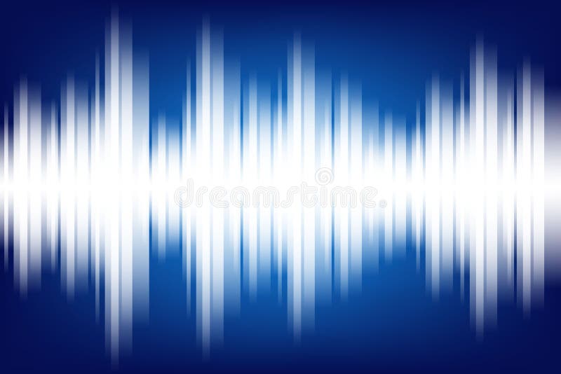 Sound Wave Light Background Illustration Stock Vector - Illustration of ...