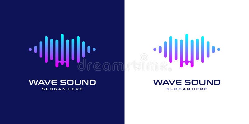 Sound Wave Logo Design Inspiration Stock Vector - Illustration of wave ...