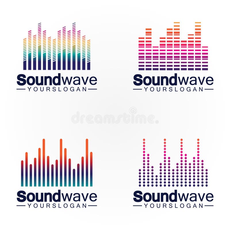Sound Wave Logo and Symbol Vector Stock Vector - Illustration of line ...