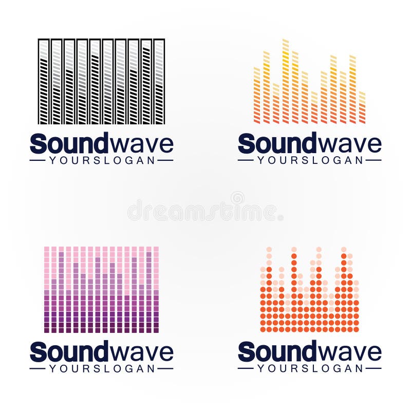 Sound Wave Logo and Symbol Vector Stock Vector - Illustration of symbol ...