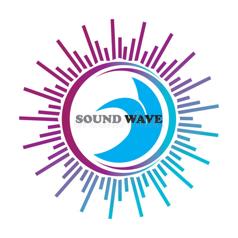 Sound wave logo stock vector. Illustration of volume - 278555045
