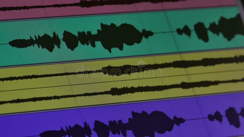 Sound Wave, Digital Equalizer, Audio Waveform Stock Footage - Video of ...