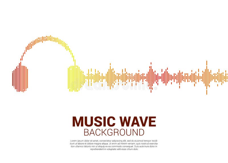 Sound Wave Music Equalizer Background. Stock Illustration ...