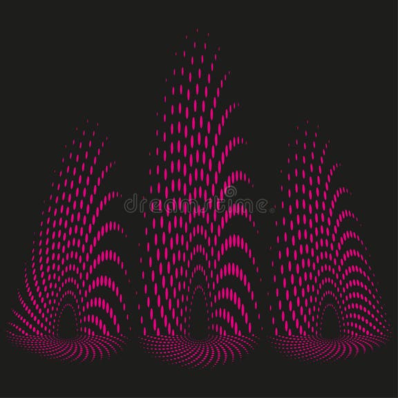 Sound Wave Pattern. Audio Frequency Visual. Purple Equalizer Vector ...