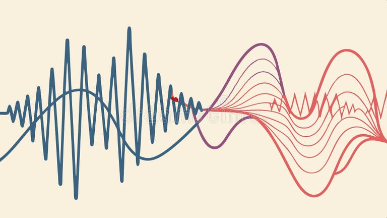 Sound Wave Pattern, Audio Frequency Visualization Design Vector Design ...
