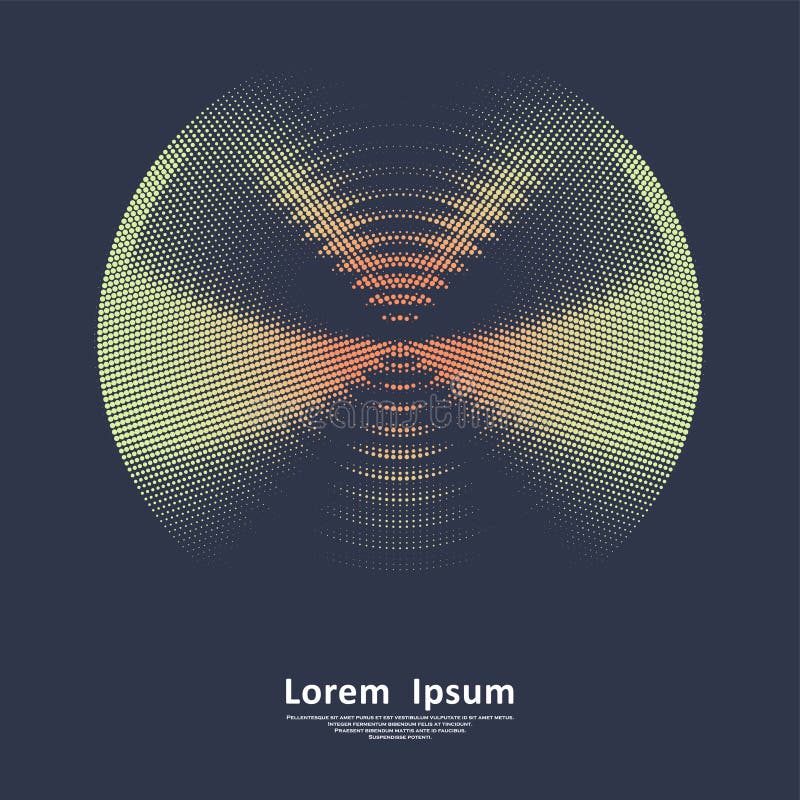 Sound wave poster stock vector. Illustration of abstract - 253331106