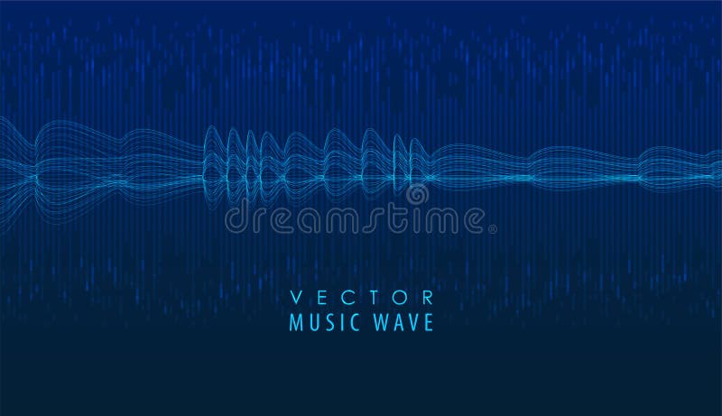Sound wave poster stock vector. Illustration of digital - 280146559