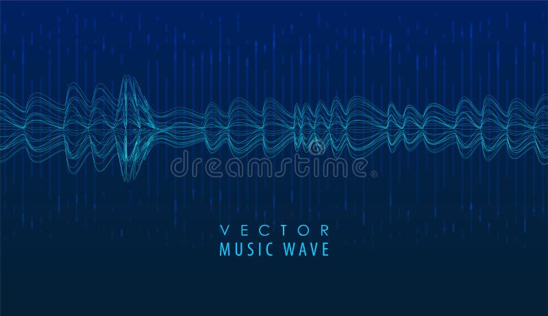 Sound wave poster stock vector. Illustration of electronic - 282217688