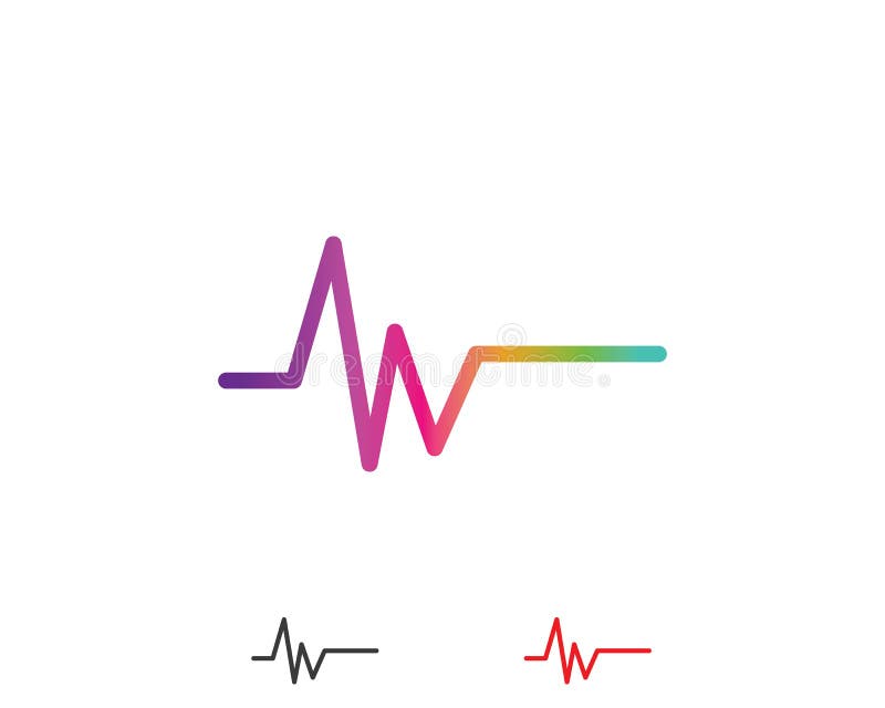 Sound Wave,pulse Ilustration Logo Vector Icon Stock Vector ...