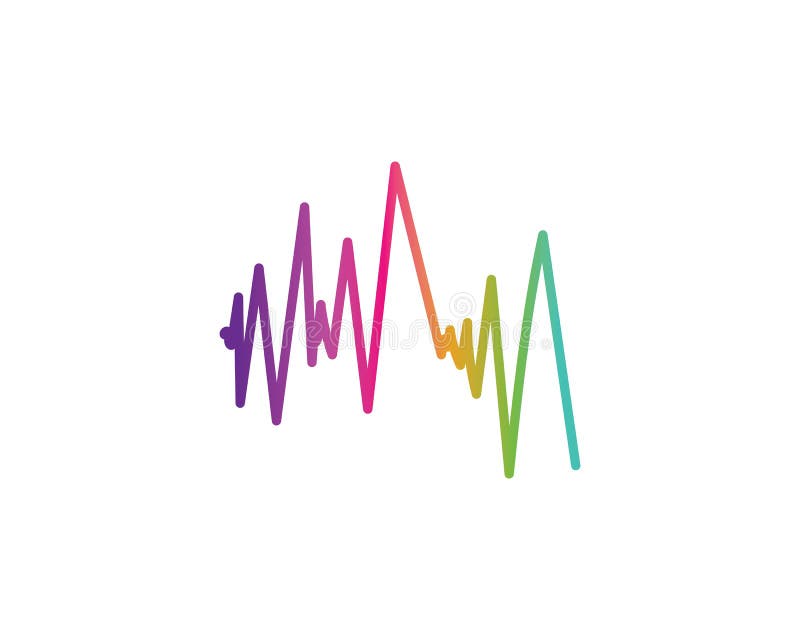 Sound Wave,pulse Ilustration Logo Vector Icon Stock Vector ...